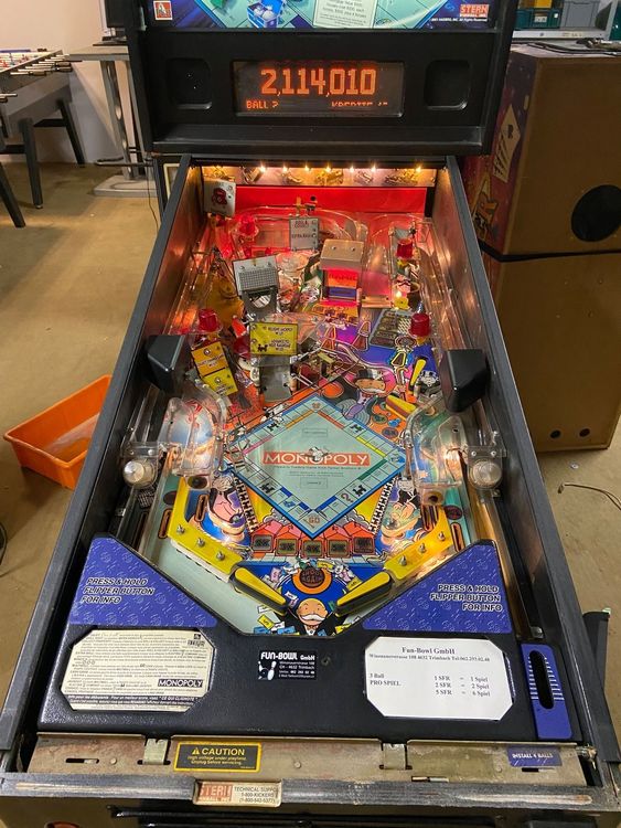 Flipperautomat Monopoly (Gebraucht) in trimbach für CHF 3579 – nur Abholung auf Ricardo kaufen
