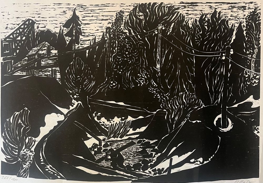 Heinz Keller (1928-2019) Holzschnitt Handsigniert (Gebraucht) in Hochdorf für CHF 15 – mit ...