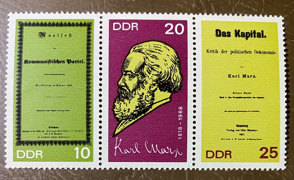 DDR Set 150. Geburtstag Karl Marx 10 20 25 Pfennig | Kaufen auf Ricardo