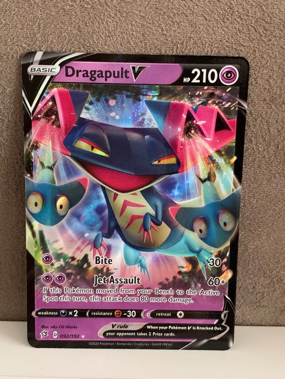 Dragapult V ENG Rebel Clash Pokemon 092/192 (Gebraucht) in Fislisbach für CHF 1 – mit Lieferung ...