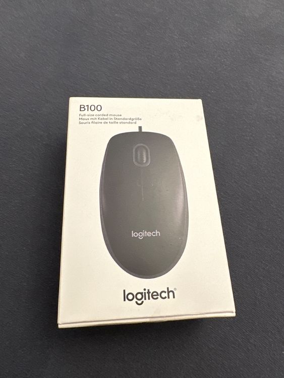 Logitech B100 Maus mit Kabel in Standardgrösse | Kaufen auf Ricardo
