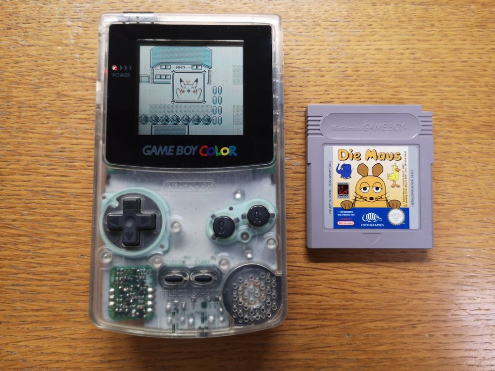 Nintendo Gameboy Color GBC Clear Transparent + Die Maus | Kaufen auf ...