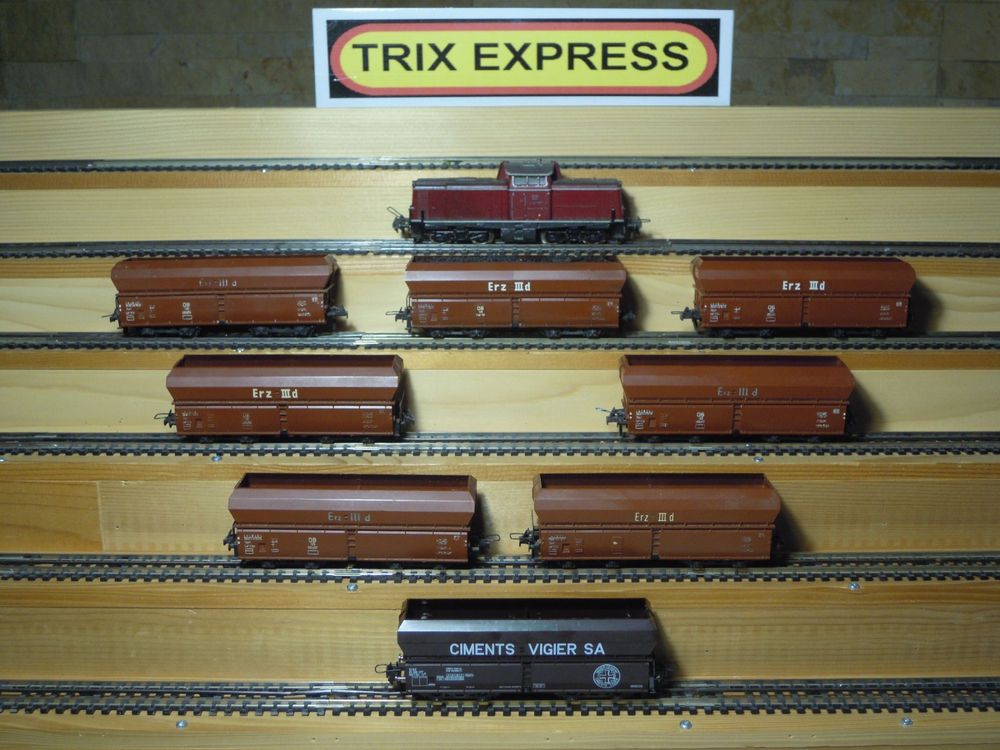 TRIX EXPRESS Zugset Diesel Lok V 100 und 8 Kohlenwagen | Kaufen auf Ricardo