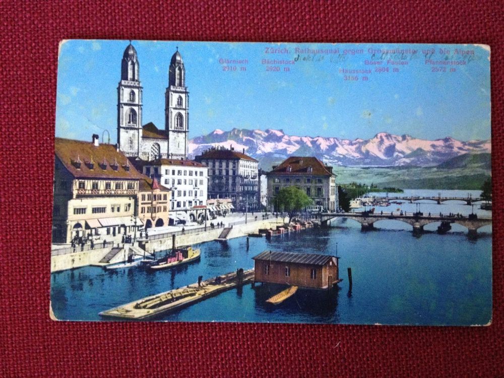 AK Zürich/ ancienne carte postale - 1913 | Kaufen auf Ricardo
