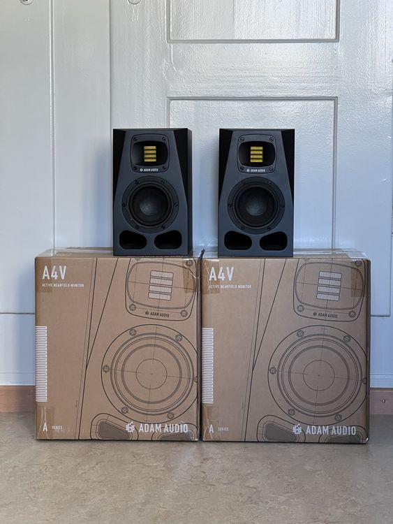 2x ADAM Audio A4V Aktive Studio Monitor | Kaufen auf Ricardo