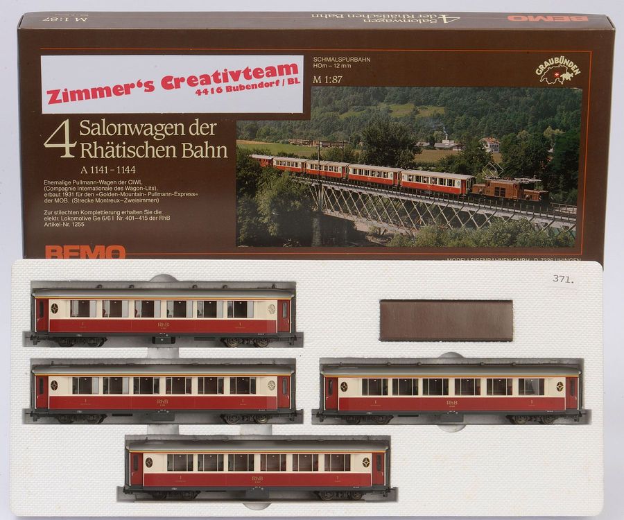 Bemo Set 3272/S, 4 Salonwagen RhB (Gebraucht) in Bubendorf für CHF 99.95 – mit Lieferung auf ...