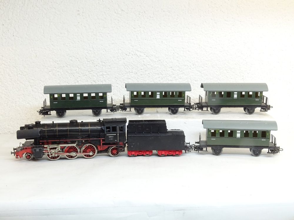 Märklin 3005 Dampflok BR23 014 + 4x Donnerbüchsen, H0,WS/AC | Kaufen auf Ricardo