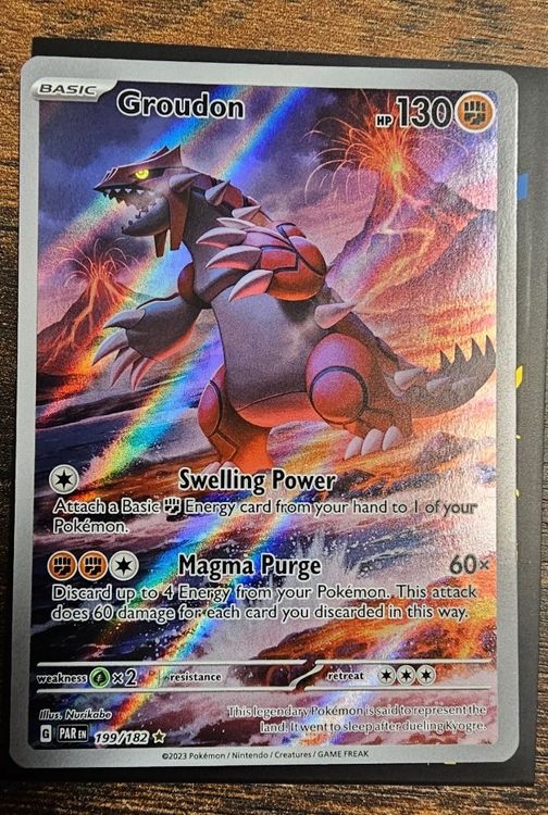 Pokémon Groudon 199 EN Full Art Paradox Rift | Kaufen auf Ricardo