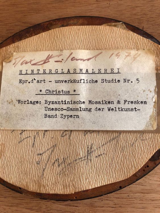 Max Heiland Hinterglasmalerei 1974 (Gebraucht) in flawil für CHF 150 ...