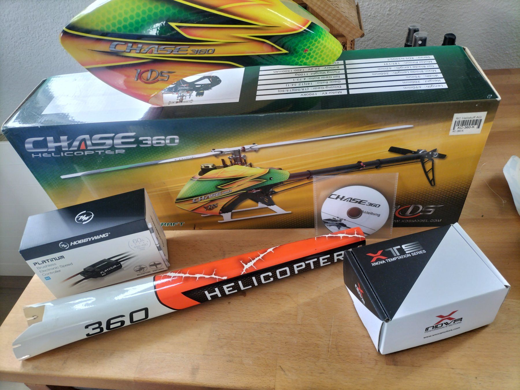 RC Helikopter Chase 360, beast x, xnova Motor.... (Gebraucht) in ...