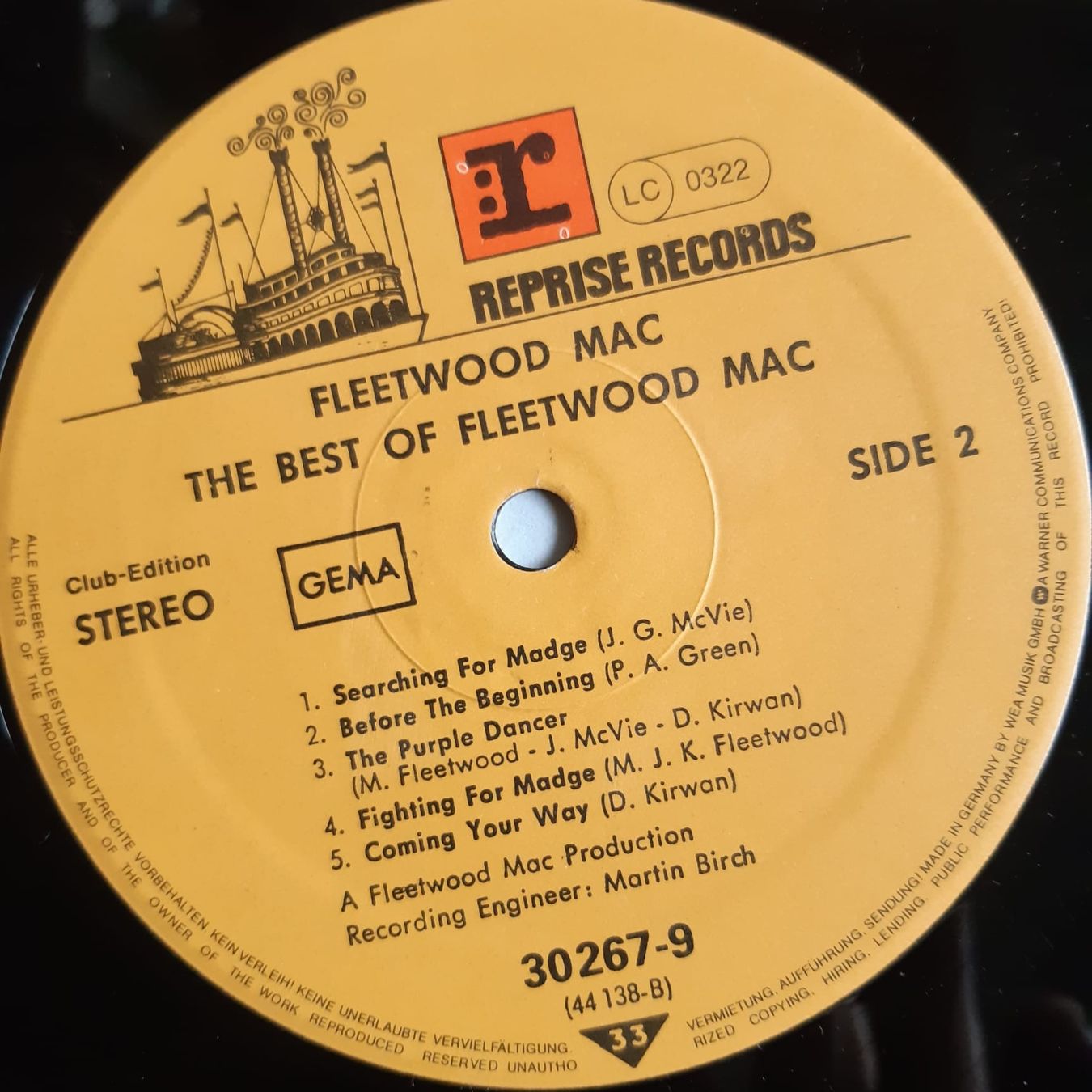 FLEETWOOD MAC: The best of Fleetwood Mac: REPRISE: 30267-9 (Gebraucht ...