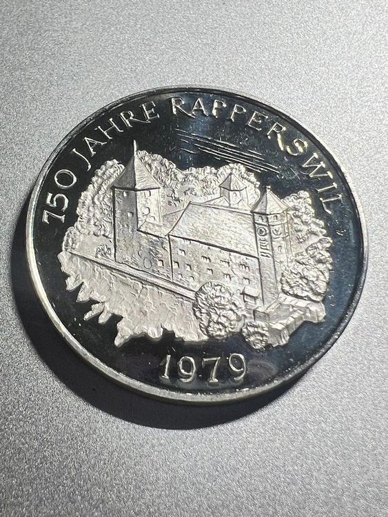 750 Jahre Rapperswil 1979 Silbermünze (Neu (gemäss Beschreibung)) in Kloten für CHF 19 – mit ...