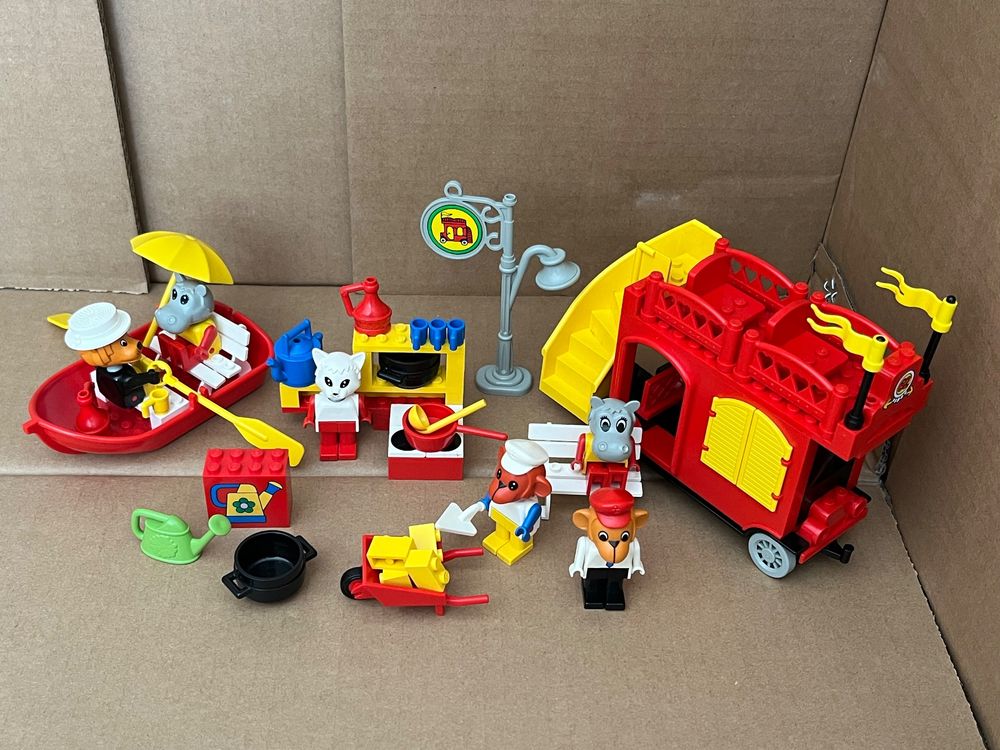 Lego Fabuland Set mit Bus, Boot, Küche, Figuren (Gebraucht) in ...