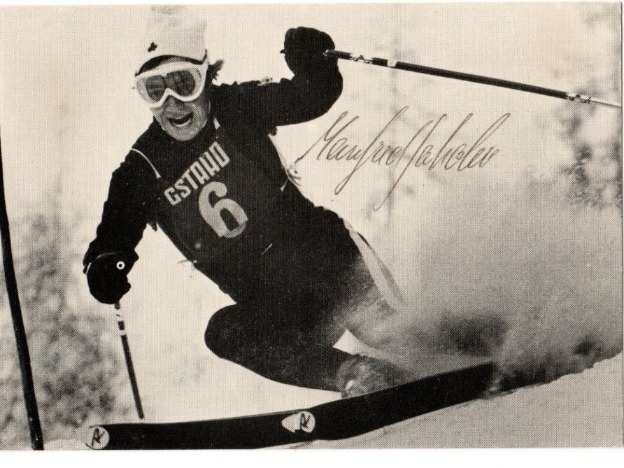 Autogrammkarte von Ex-Skirennfahrer Manfred Jakober CH (Gebraucht) in ...