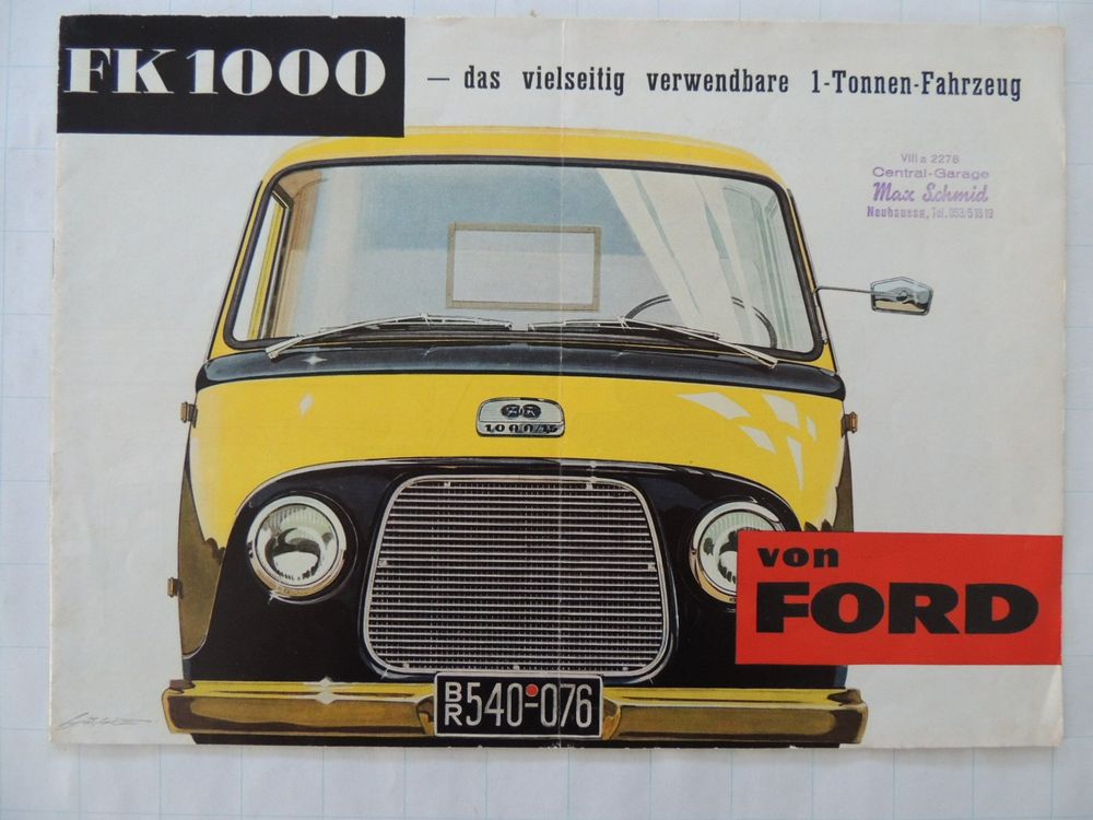 Ford FK 1000 Prospekt , Text d , H8 | Kaufen auf Ricardo