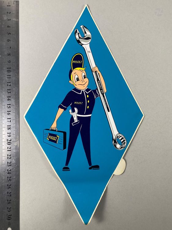 HAZET grosser Sticker 30cm Alt Vintage Werkzeug Werkstatt (Gebraucht ...