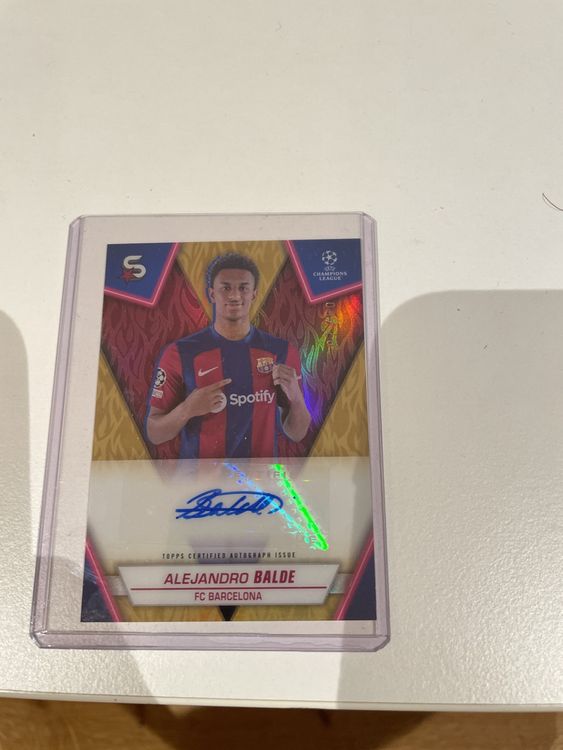 Alejandro Balde Autogramm Karte FC Barcelona 2023/24 (Neu (gemäss ...