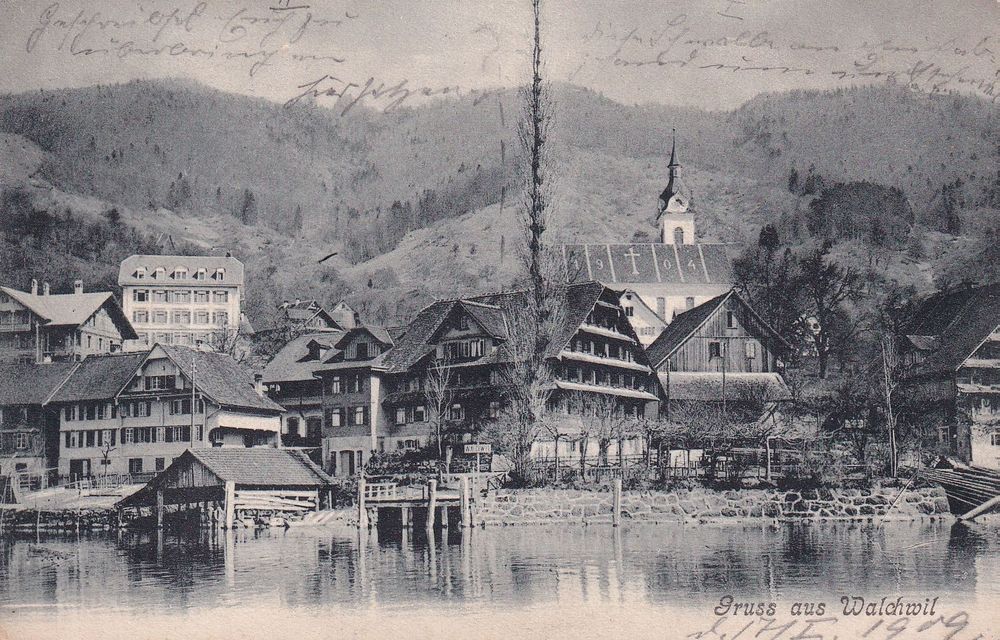 Walchwil ZG - GRUSS aus ... um 1909 (Gebraucht) in Niedergesteln für ...