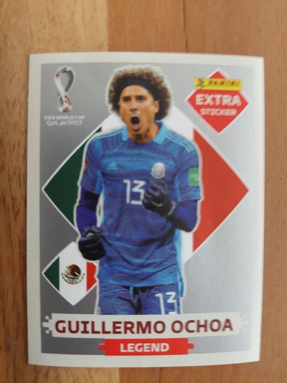 WM Qatar 2022 - Panini Extra Sticker, Guillermo Ochoa SILBER | Kaufen ...