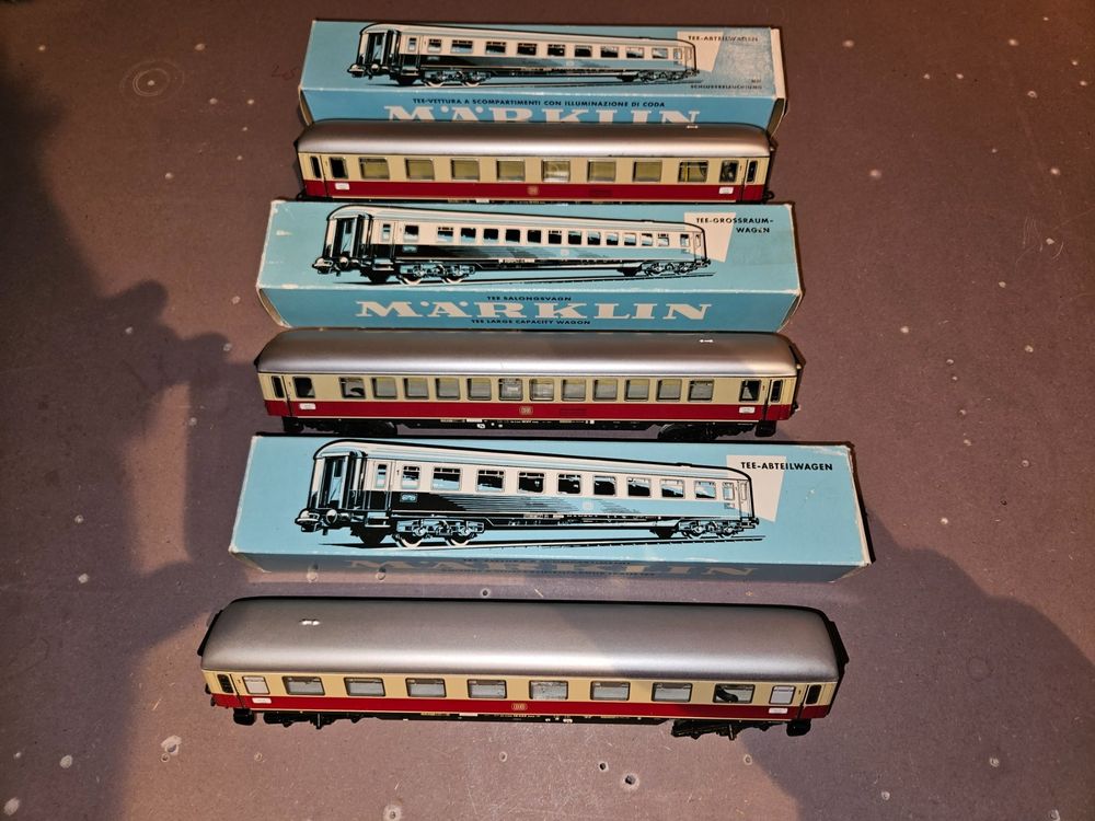 3 Märklin 4055 4056 4059 DB Personenwagen im OVP neuwertig (Gebraucht ...