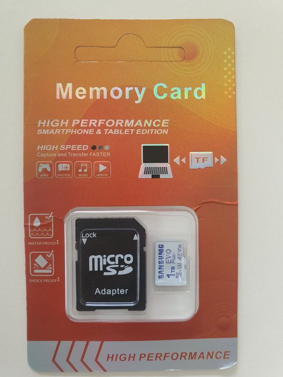 Memory Card High Performance - micro sd Card 1 TB (Neu (gemäss ...