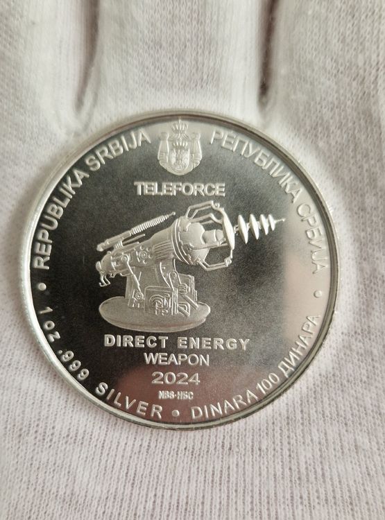 1 OZ SILBER - SERBIEN NIKOLA TESLA TELEFORCE (DEW) 2024 | Kaufen auf ...