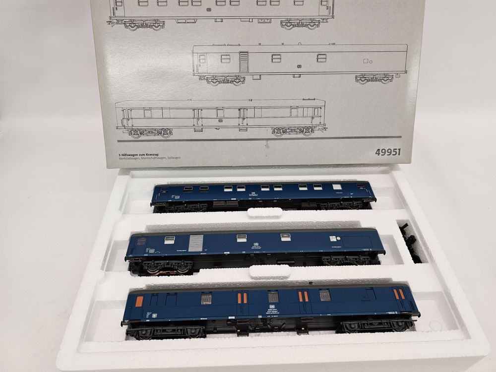 N44 MÄRKLIN 49951 3 Hilfswagen zum Kranzug (Gebraucht) in Toffen für ...
