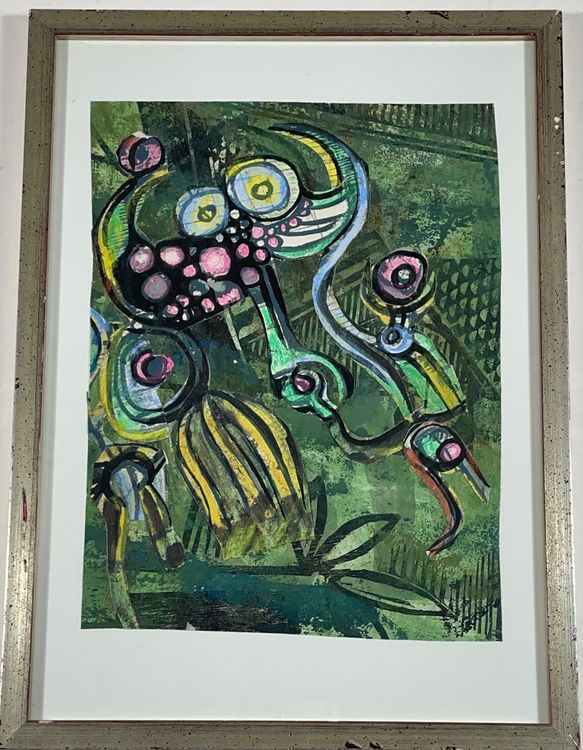 Serge Brignoni (1903-2002) Mischtechnik / Collage (Gebraucht) in Root ...