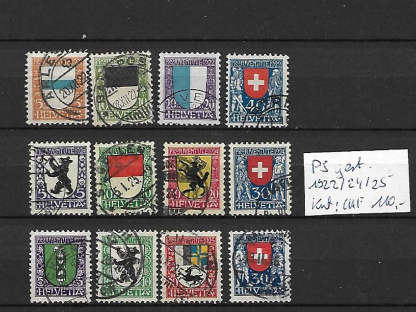 PJ gest. 1922/24/25 Kat: CHF 110.- (Gebraucht) in Basel für CHF 5 – mit Lieferung auf Ricardo kaufen