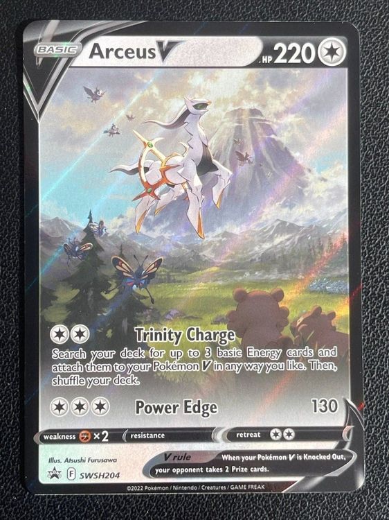 Arceus V SWSH204 Full Art Holo Pokémon Blackstar Promo | Kaufen auf Ricardo