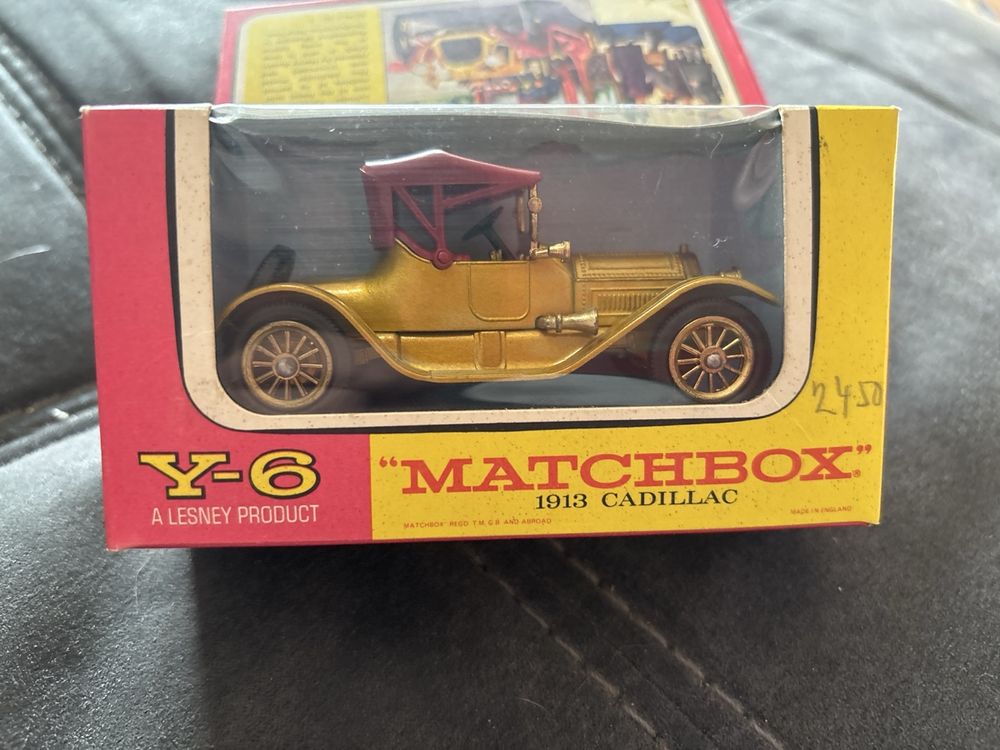 Matchbox Lesney Y-6 1913 Cadillac, Gold, Sammlerstück! (53) (Neu und ...