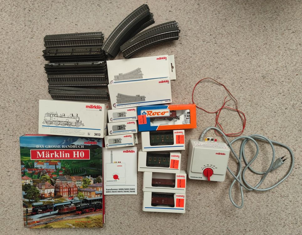 Märklin Set - Zug, Schienen, Transformer, Buch - ungetestet | Kaufen ...