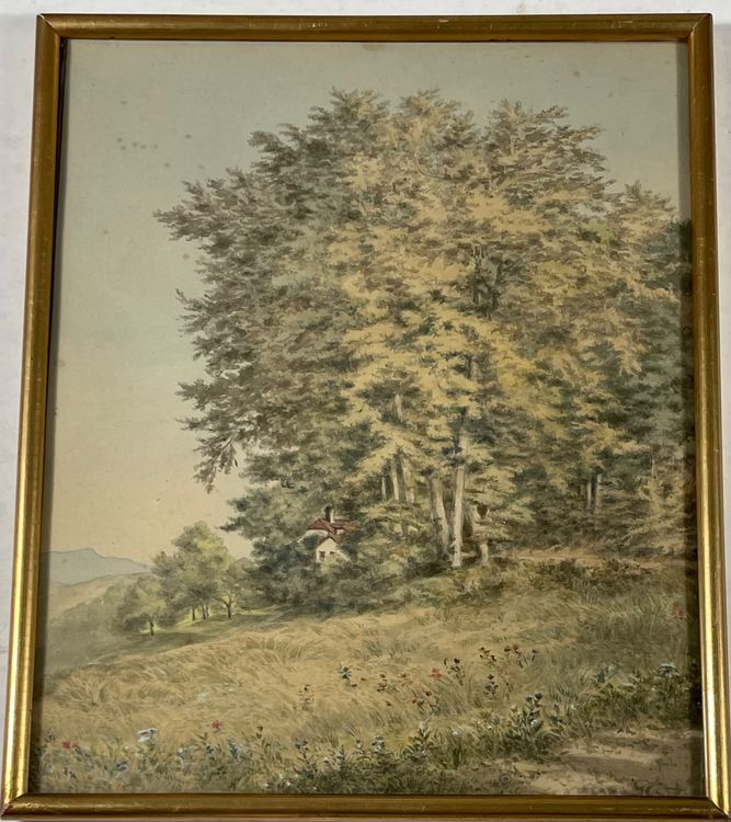 Theodor Schnell (1870-1938) Aquarell (Gebraucht) in Root für CHF 10 – mit Lieferung auf Ricardo ...