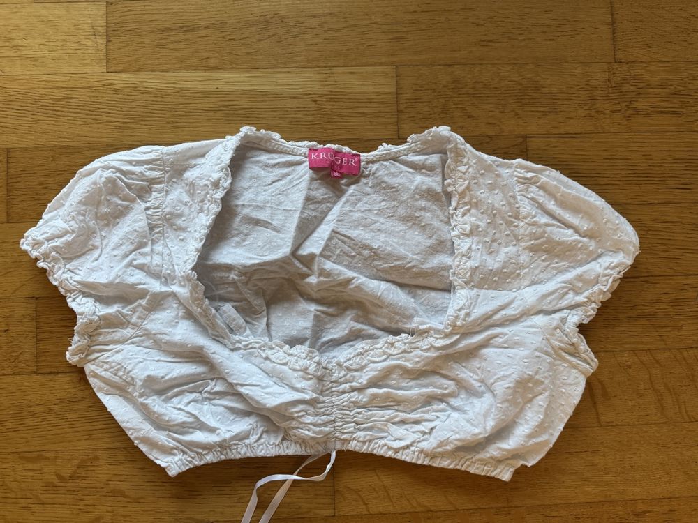 KRÜGER Dirndlbluse in Weiss, Gr. 38 | Kaufen auf Ricardo