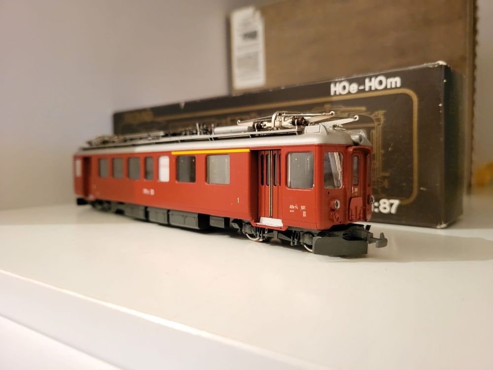 Bemo RhB ABe 4/4 501 Engadinerpfeil mit OVP (Gebraucht) in Viganello ...