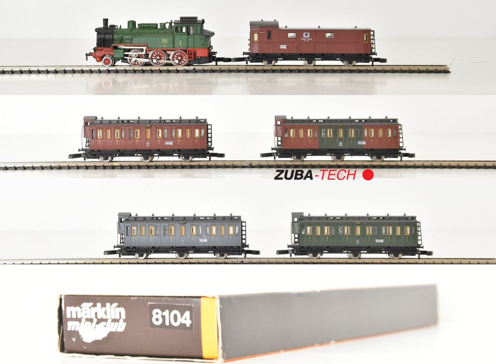 Märklin 8104 Personenzug der KPEV Spur Z Analog mit OVP | Kaufen auf ...