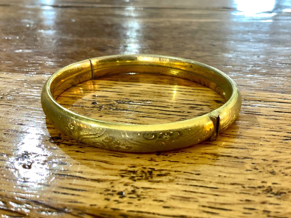 ANTIKES ARMREIF GOLD DOUBLÉ, PUNZE | Kaufen auf Ricardo