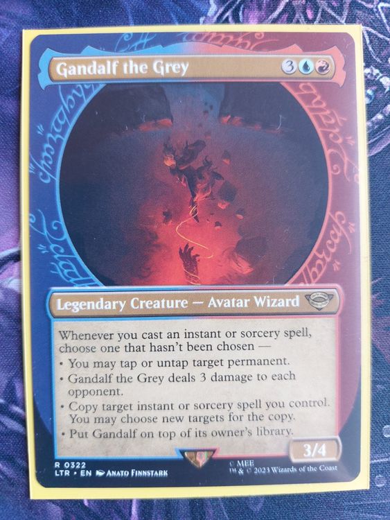 Full art - Gandalf the Grey - mtg lord of the ring (Neuf (Voir ...