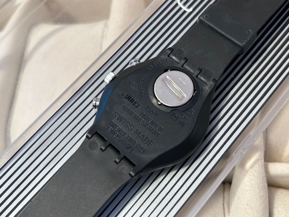 Swatch chronograph SCB100 BLACK FRIDAY neuve 1990 fonctionne | Kaufen ...