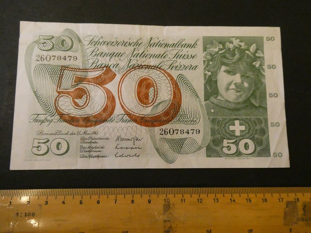 Schweiz 1968, 50 Franken | Kaufen auf Ricardo