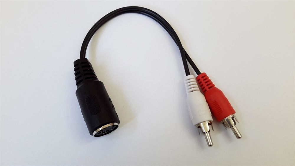 Adapter 5 pol DIN Kupplung auf 2x Cinch (Neu und originalverpackt) in ...