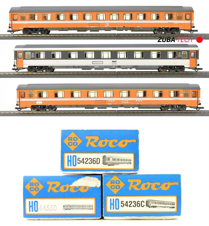 Roco 3x Personenwagen Eurofima H0 WS OVP (Gebraucht) in St. Gallen für ...