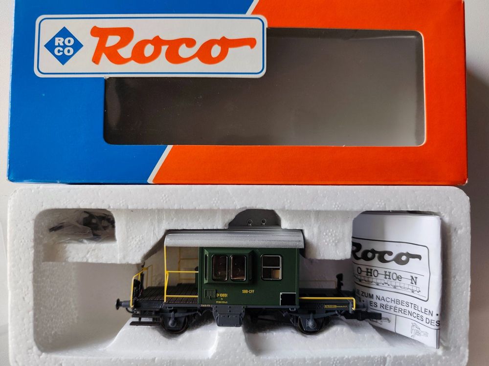 SBB Dienstwagen D10651 "Sputnik" von Roco H0, GS, beleuchtet (Neu und ...