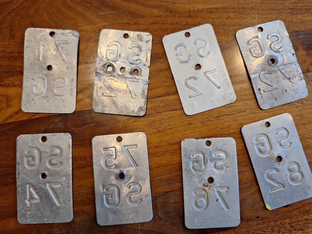 Set aus 8 Töfflinummern SG 71, 72, 74, 75, 76, 82 (Gebraucht) in ...