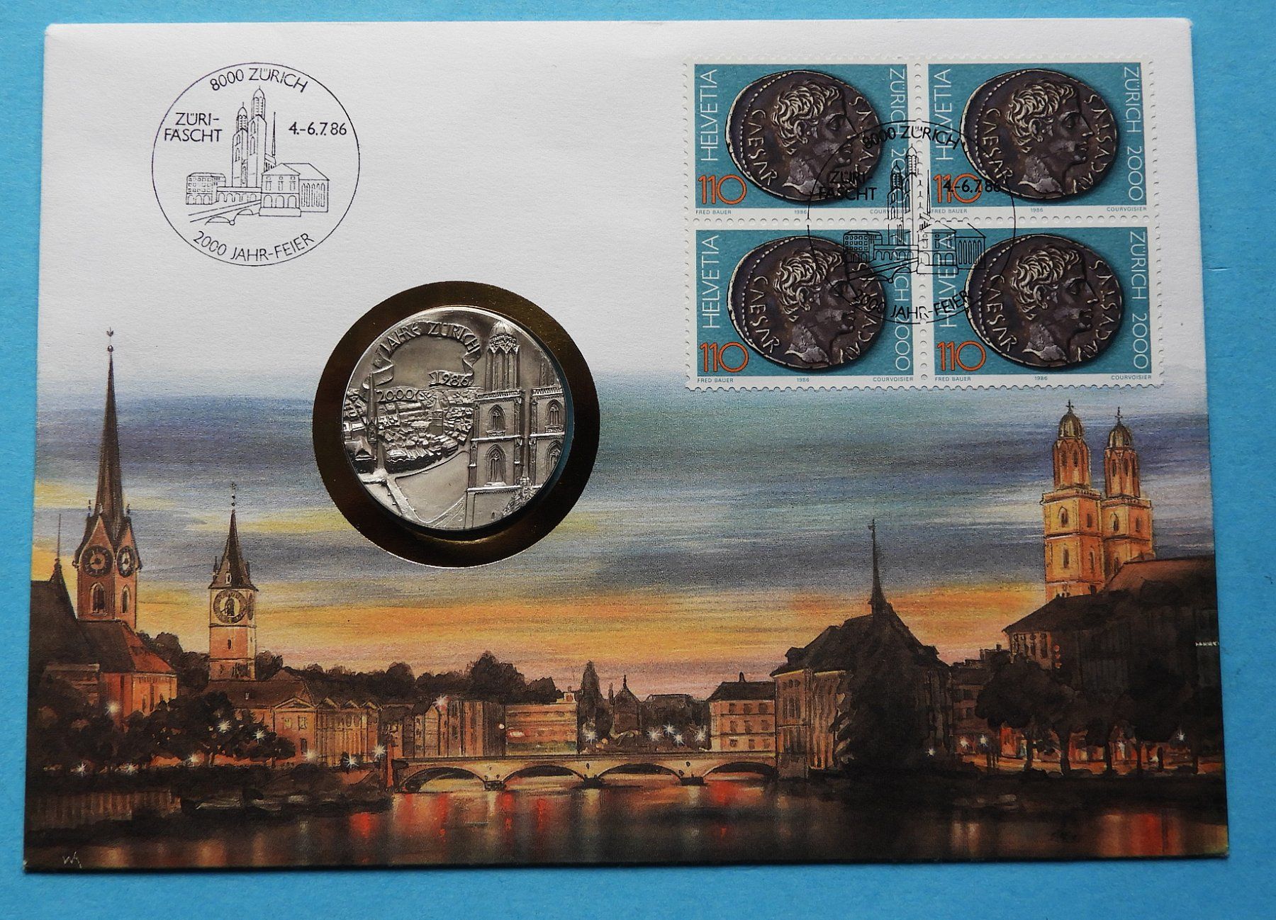 Franco Annoni 2000 J. Zürich - Felix und Regula 23.3g Ag999 (Gebraucht ...