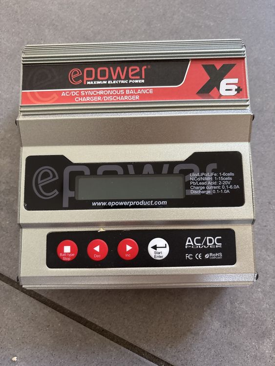 Epower X6 Ladegerät AC/DC - Top Zustand, voll funktionstücht (Gebraucht) in Bauma für CHF 15 ...