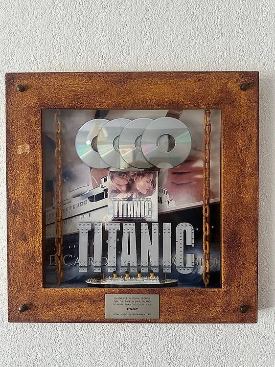 Titanic Quadruple Platinum Award - Ein Stück Musikgeschichte (Gebraucht) in Belp für CHF 8800 ...