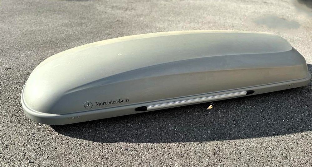 Original Mercedes-Benz Dachbox (Skibox) 450L Silber/Beige | Kaufen auf ...