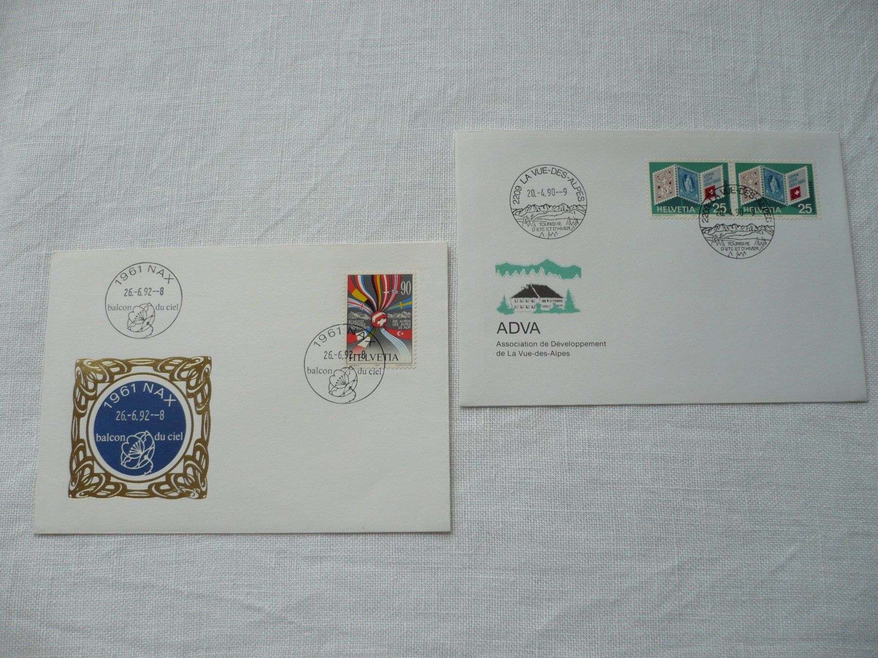 Werbedatumstempel - ET 1961 Nax / 2209 La Vue-des-Alpes (Gebraucht) in ...