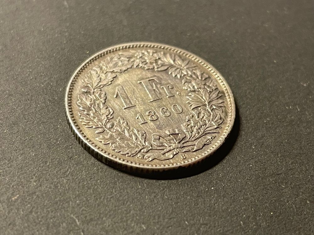 1 Franken 1860 (Gebraucht) in Küssnacht am Rigi für CHF 225 – mit Lieferung auf Ricardo kaufen